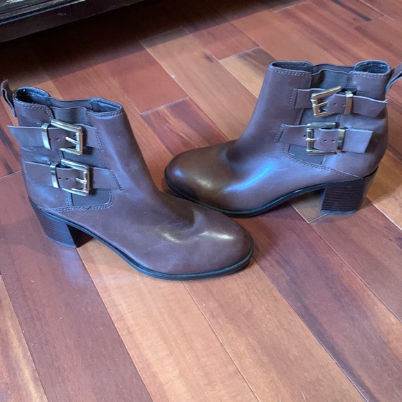 Sam Edelman | Shoes | Sam Edelman Brown Leather Booties | Poshmark